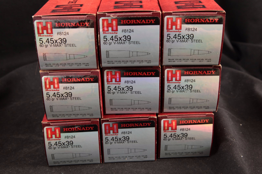440x Hornady V-Max 5.45x39 60 Gr. Ammo .45 Acp For Sale at GunAuction ...
