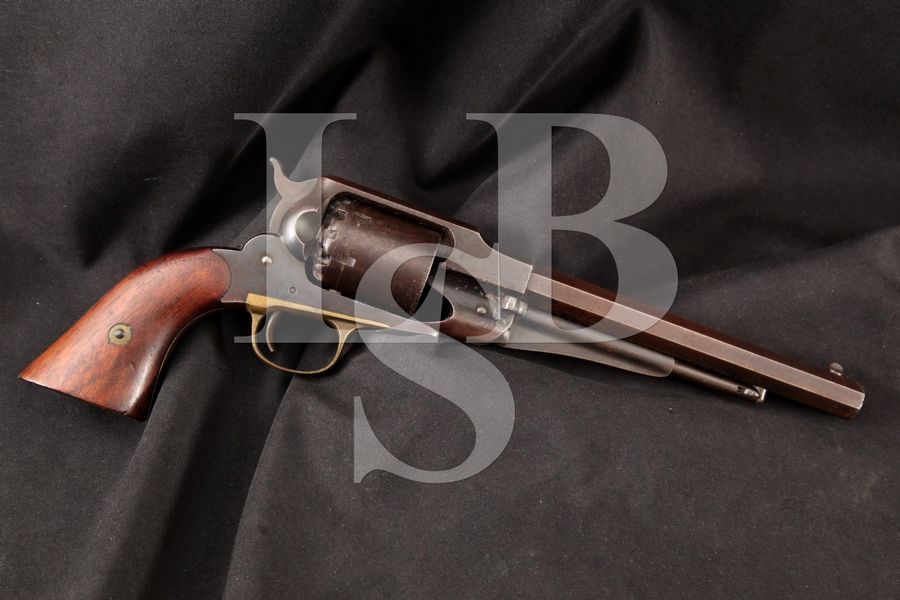 Remington 1863 New Model Army, Civil War US Marked, Blue/Brass 8” SA ...