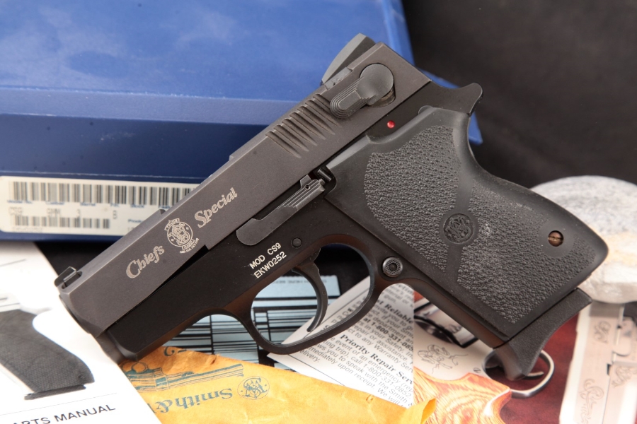 Smith & Wesson S&W Chiefs Special Model Cs9 Compact, Blue 3" Da / Sa ...