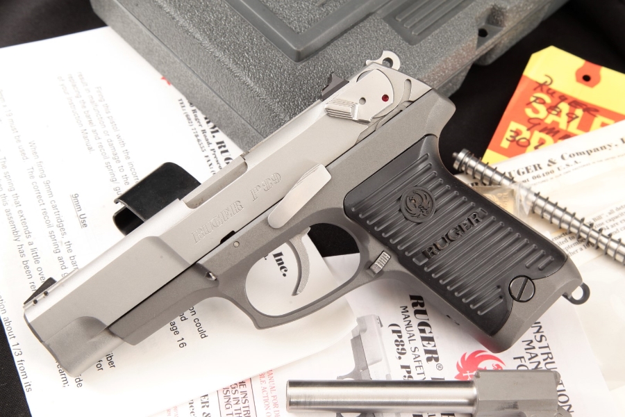 Ruger Model P89 P-89 Decocker, Stainless Steel 4 ½” Da/Sa Semi ...