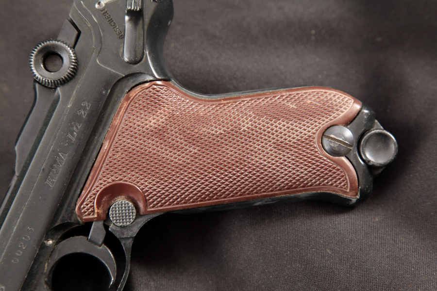 Erma Werke Model La-22 La22 Luger, Black 4.5” Sa Single Action Pistol ...