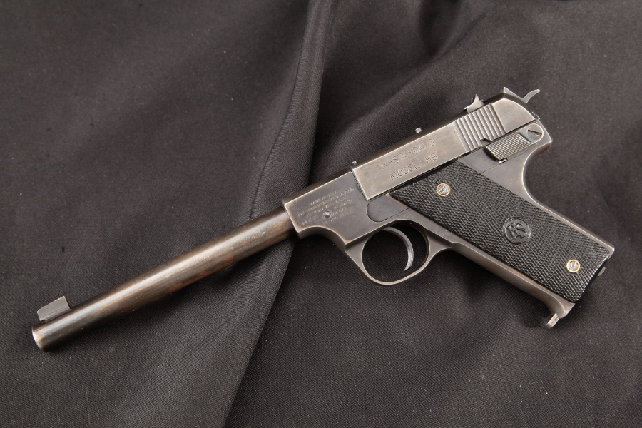 High Standard Model Hb H-B Type 2 Target Pistol, Blue 6.75 Sa Semi ...