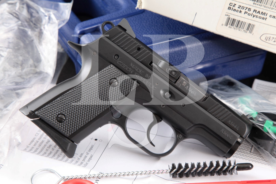 Cz Model 2075 Rami, Black Polycoat 3" Sa/Da Semi-Automatic Pistol, Box ...