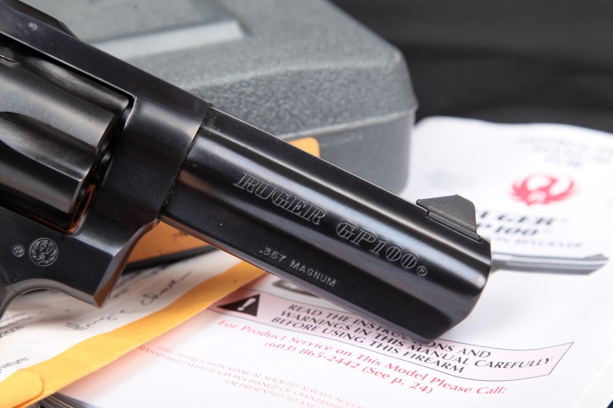 Sturm, Ruger & Co. Inc Model Gp100 Gp-100, Blue 4" 6-Shot Sa/Da Double-Action Revolver, Box ...