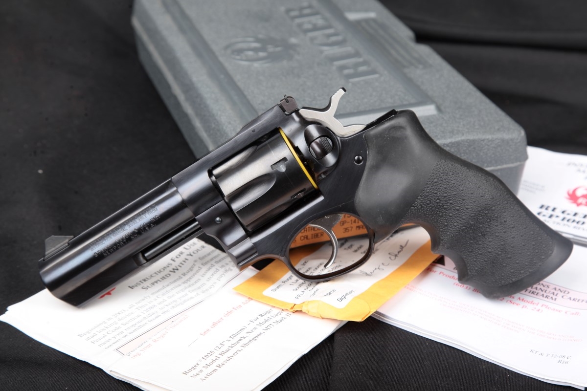 Sturm, Ruger & Co. Inc Model Gp100 Gp-100, Blue 4" 6-Shot Sa/Da Double-Action Revolver, Box ...