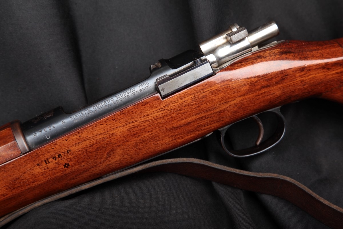 Chilean Model 1895, German Mauser, Custom Mannlicher Stock, Blue 22 ...