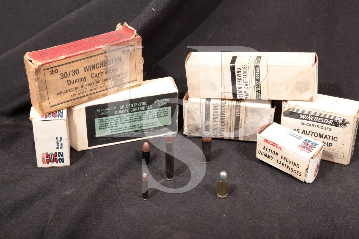 RARE! Factory Full Boxed Dummy Cartridges 9mm, .22 Mag. 30-30, .45 ACP ...