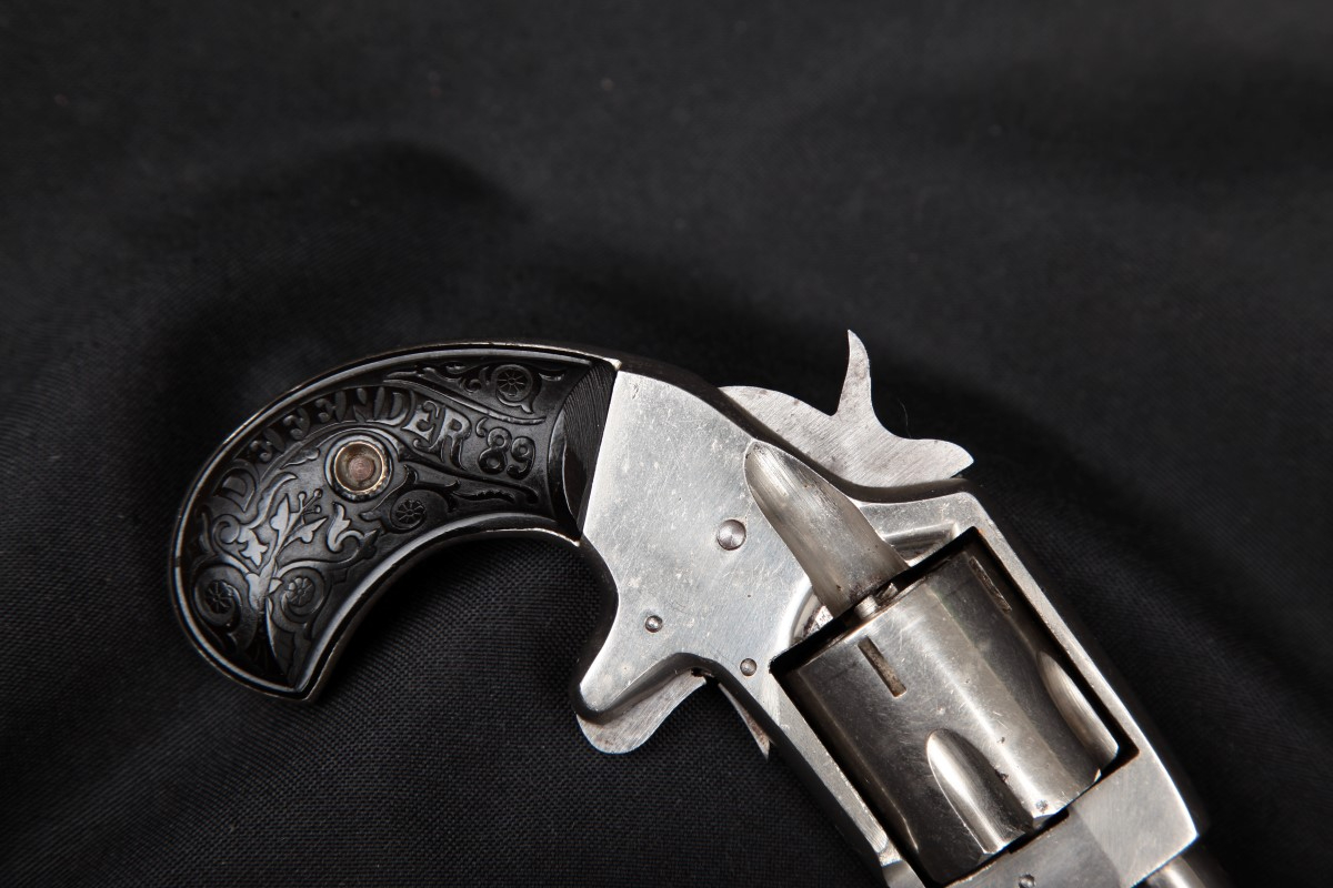 Iver Johnson Defender 89 Pocket Pistol, Nickel, 2 7/16 Single Action ...