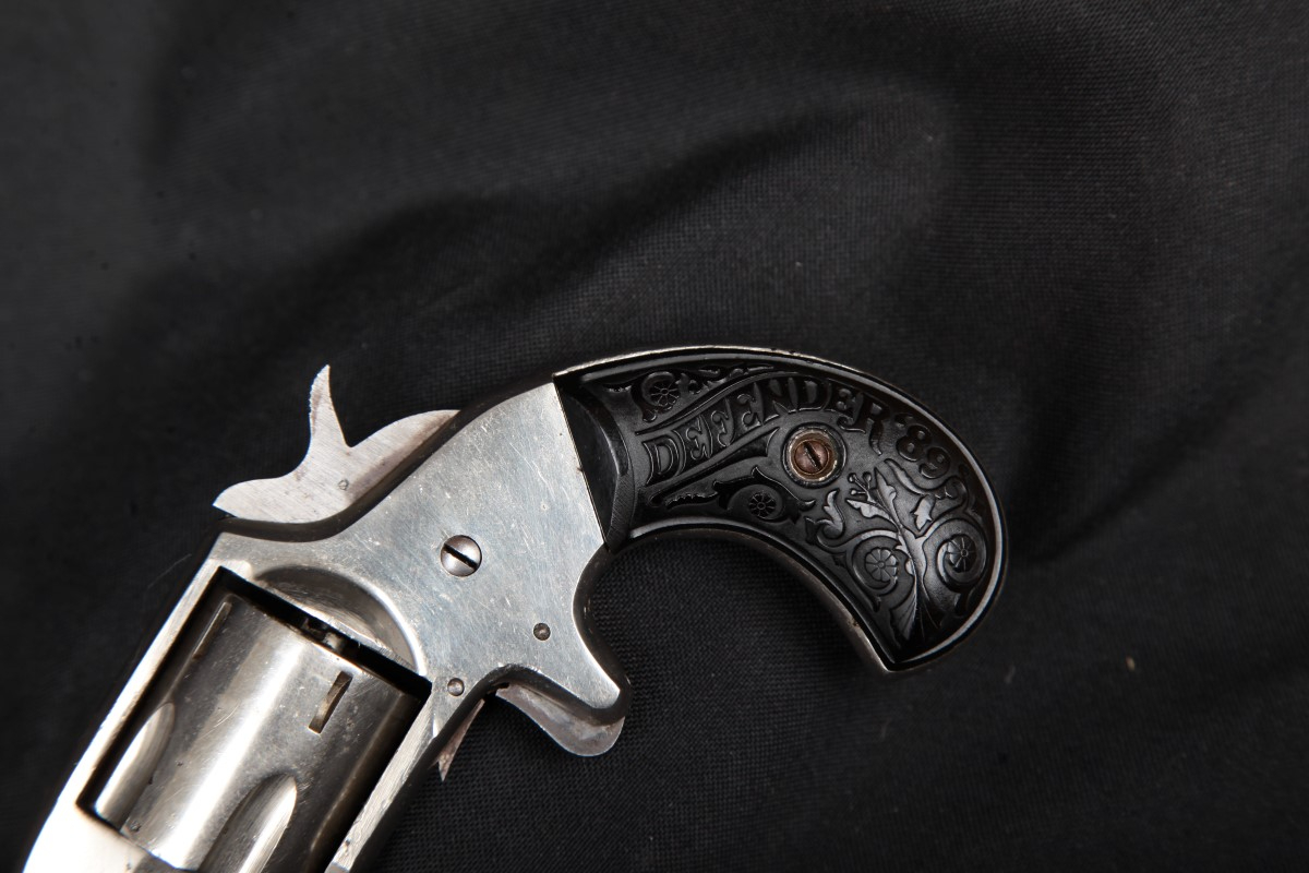 Iver Johnson Defender 89 Pocket Pistol, Nickel, 2 7/16 Single Action ...