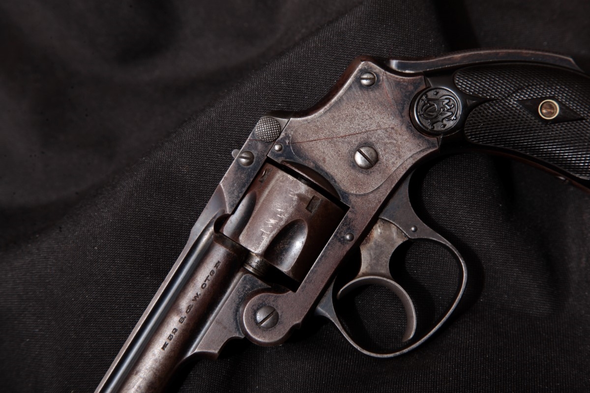 Smith & Wesson S&W .32 Safety Hammerless 2nd Model, Blue 3 1/2" Dao ...