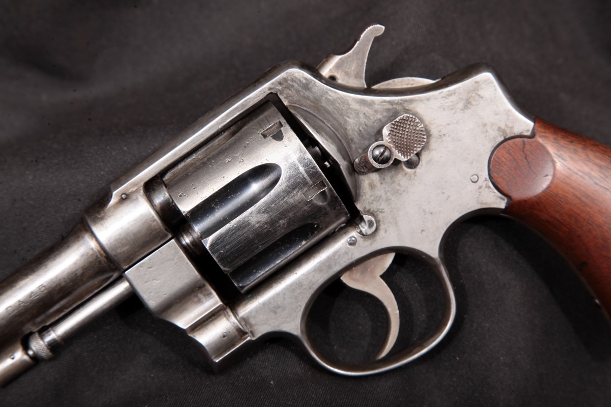 Smith & Wesson S&W .45 Hand Ejector U.S. Army Model 1917 Us Marked Early, Blue 5 1/2" Sa/Da ...
