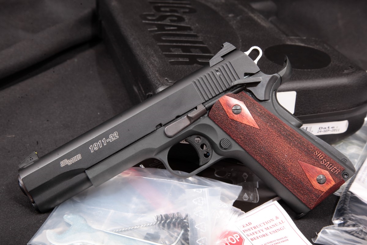 Sig Sauer Model 1911-22, 1911-22-B, Blue 5" Single Action Semi ...