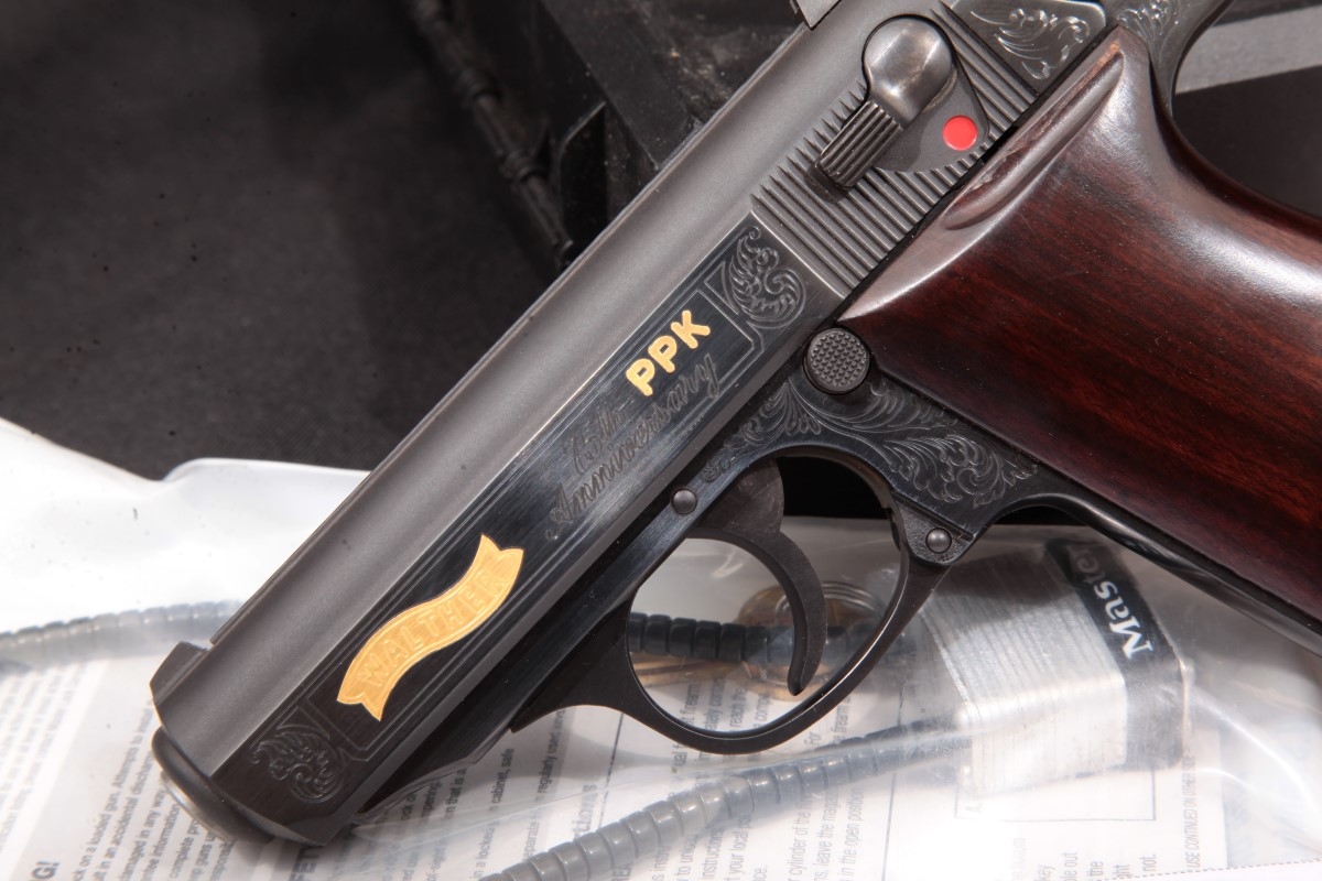 Walther - Model PPK 75th Anniversary Limited Edition, Engraved, Blue ...