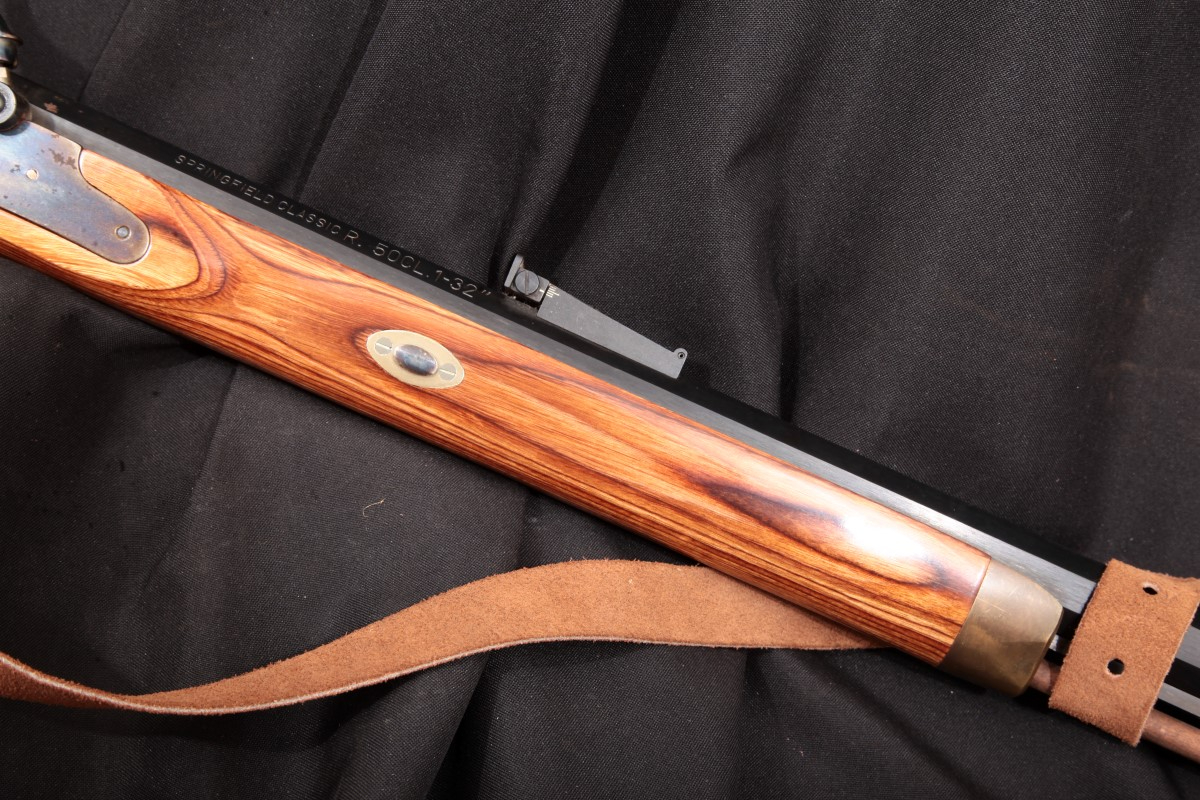 Traditions Inc. Springfield Classic Rifle, Blue & Brass 24" Percussion ...