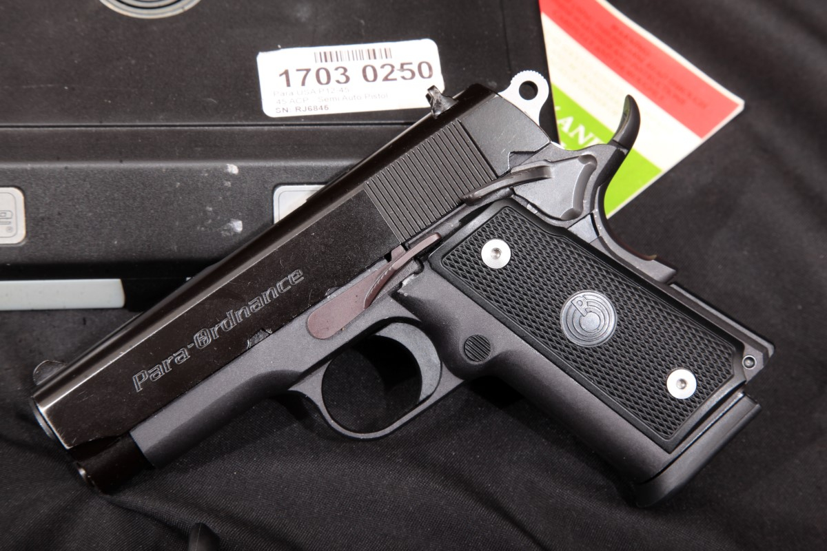 Para Ordnance Model P12-45, Bright Black/Matte Black Alloy Frame 3 5/8 ...