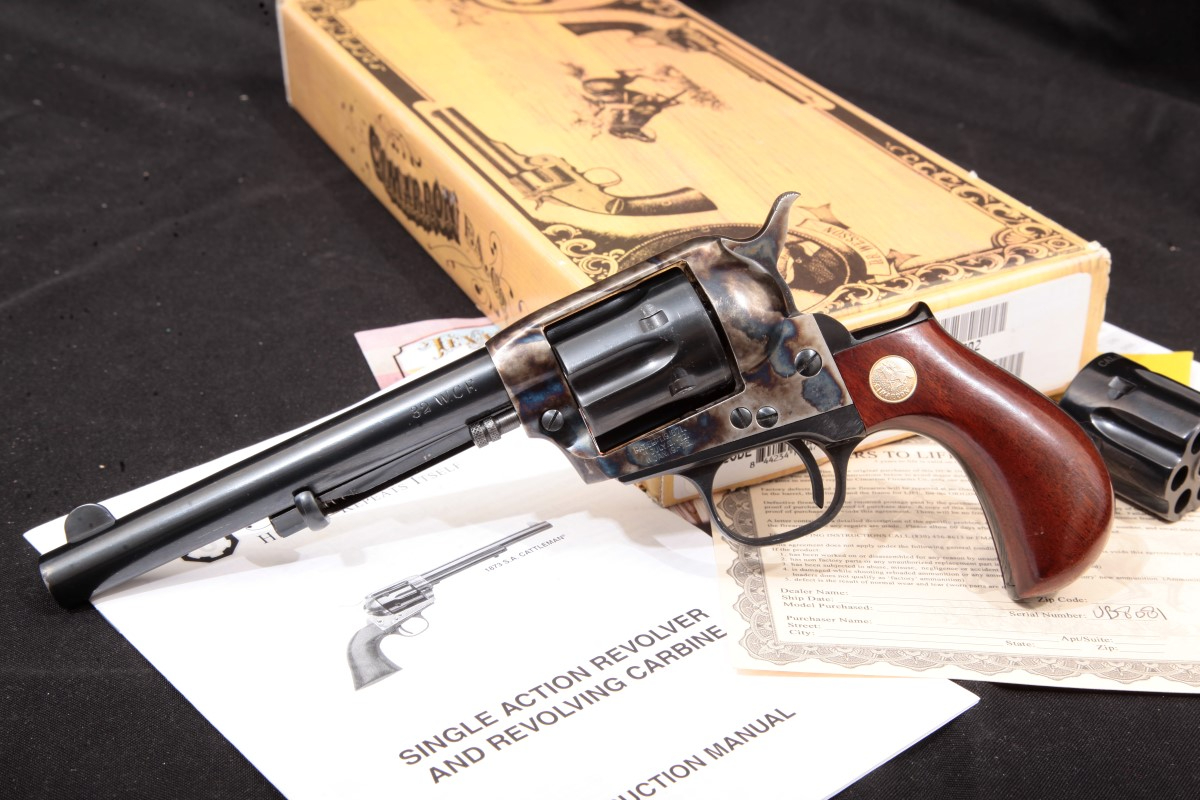 Uberti Model Lightning, Blue & Case-Color 5 1/2" Single Action Revolver ...