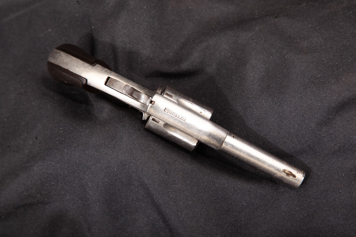 Iver Johnson Defender 89 Pocket Pistol, Nickel, 2 7/16 Single Action ...