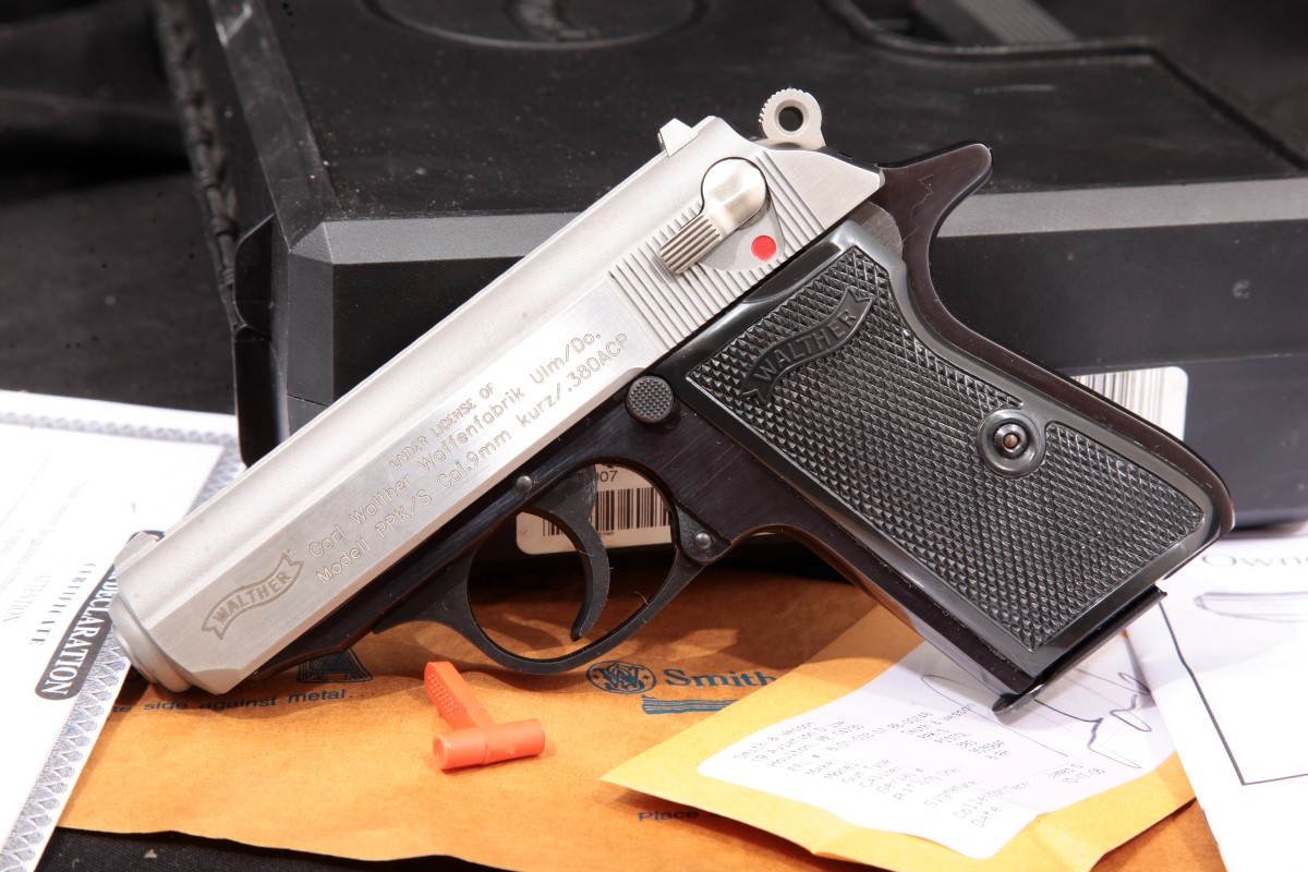 Smith & Wesson S&W Model Ppk/S Two-Tone, Stainless & Blue 3 3/8" Sa/Da ...