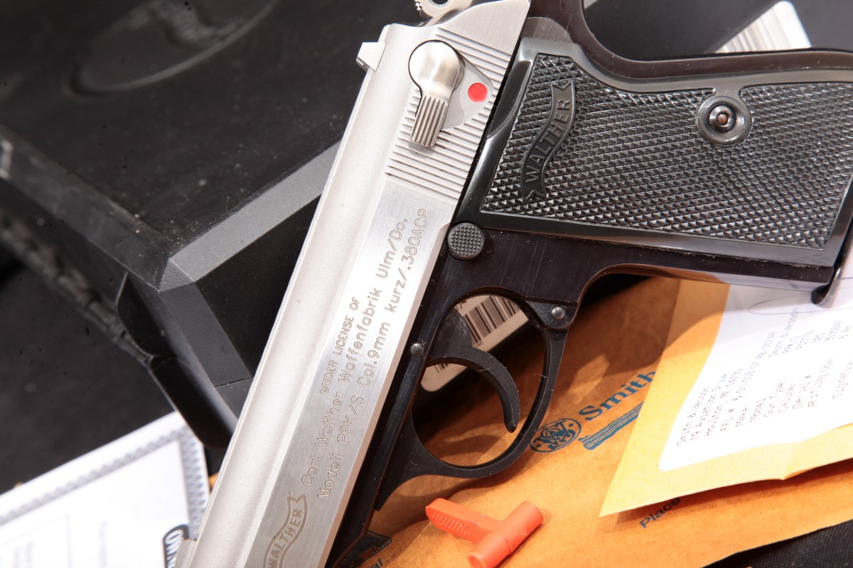 Smith & Wesson S&W Model Ppk/S Two-Tone, Stainless & Blue 3 3/8" Sa/Da ...