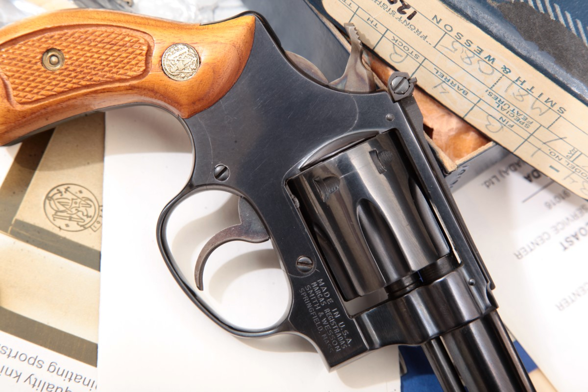 Smith & Wesson S&W Model 34-1 The Model Of 1953 .22 Kit Gun, Blue 4" Sa ...