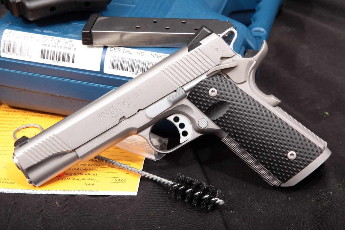 Springfield Armory (Geneseo, Il) Model Trp Loaded 1911-A1, Stainless 5 ...