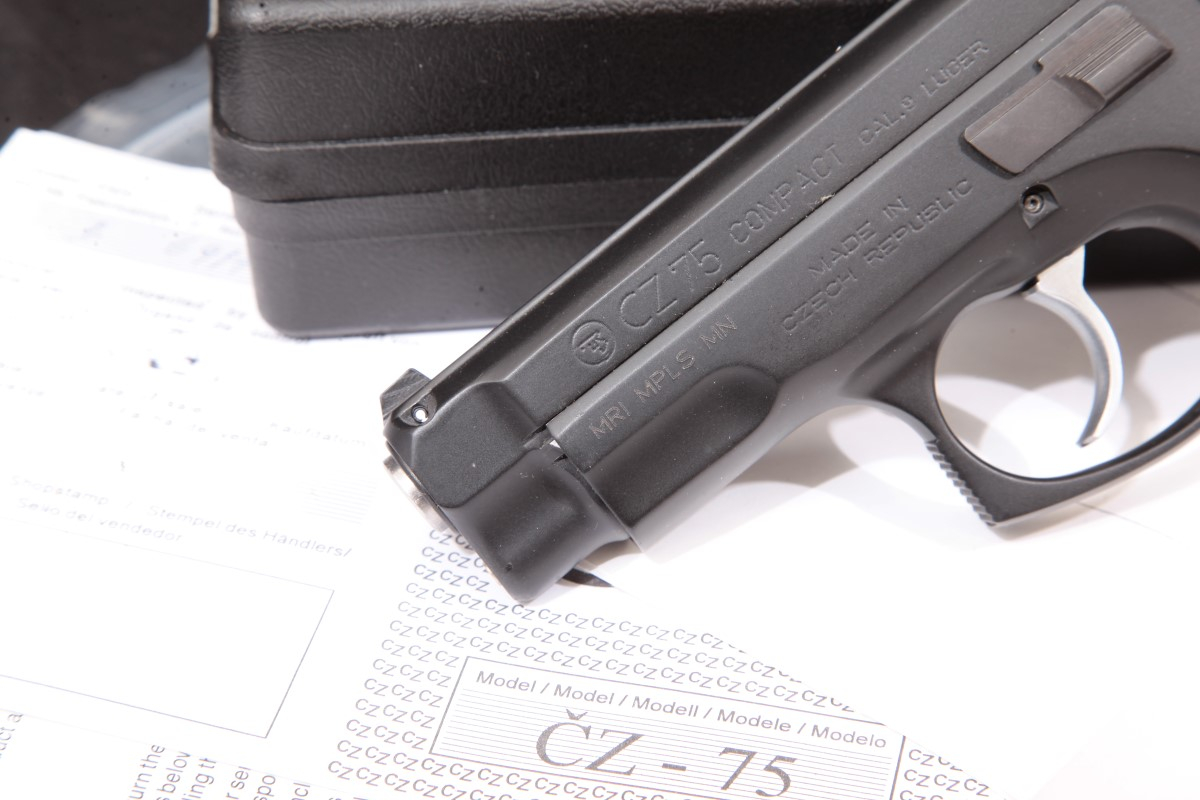 Cz Ceska Zbrojovka Model 75 Compact, Matte Black Polycoat 3 3/4" Sa/Da ...