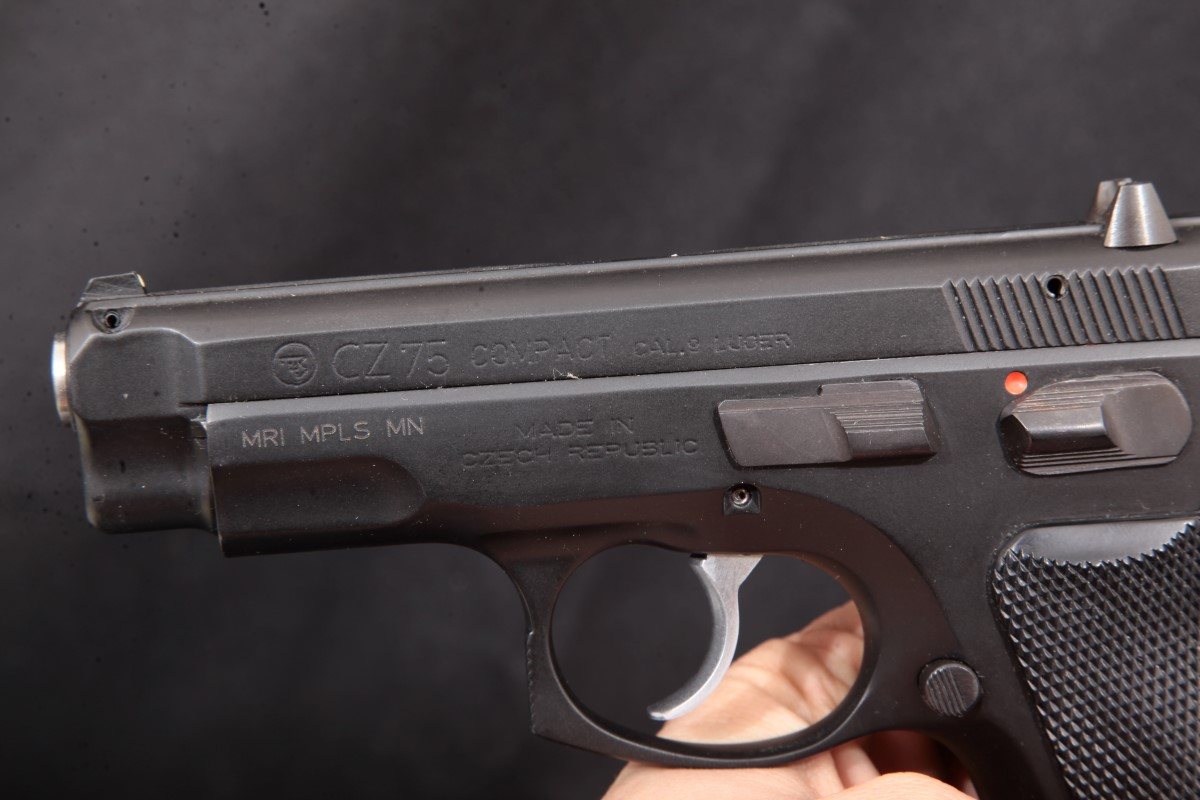 Cz Ceska Zbrojovka Model 75 Compact, Matte Black Polycoat 3 3/4" Sa/Da ...