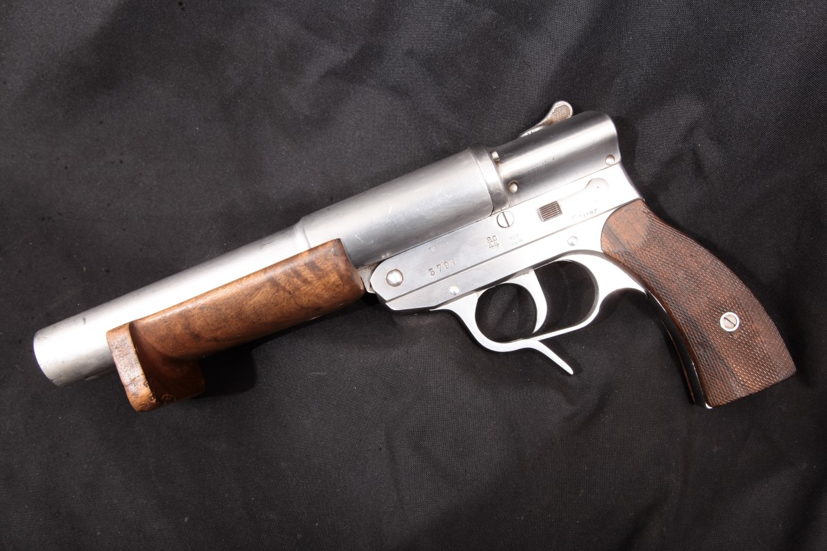 Wwii German Kriegsmarine Walther Sld Double-Barrel Flare Pistol ...
