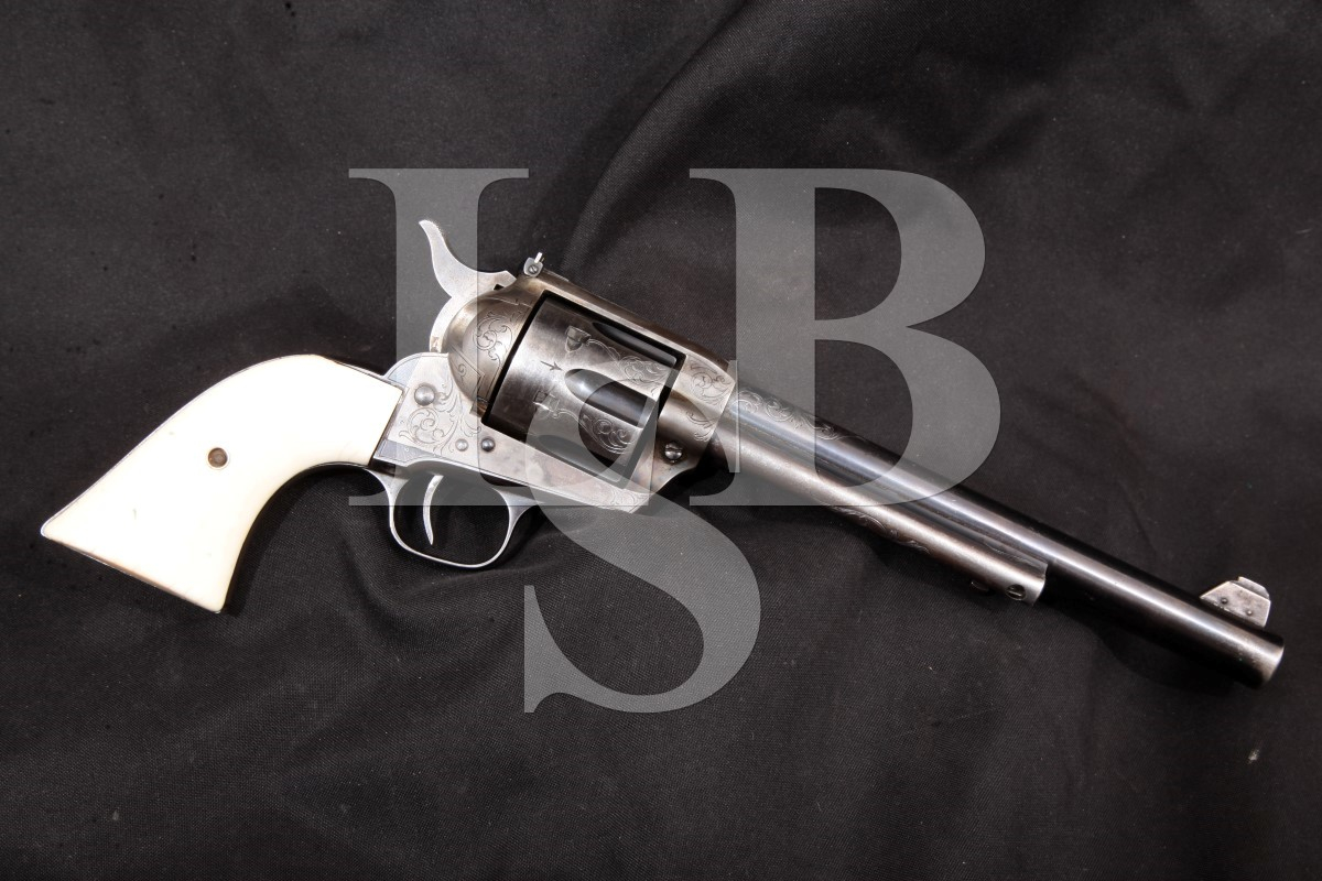 Colt Custom Model 1873 Saa Single Action Army 1st Generation, Blue 7 1/2" Adjustable Sight ...