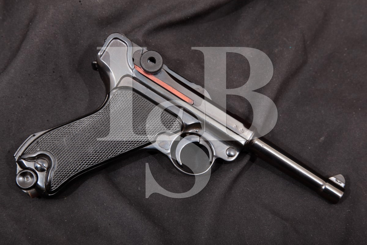 Mauser Model 1934 Byf P08 Black Widow Luger, Waffenamts, Restored 4 Sa ...
