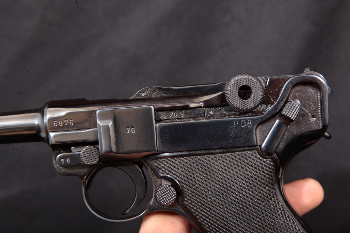 Mauser Model 1934 Byf P08 Black Widow Luger, Waffenamts, Restored 4 Sa ...