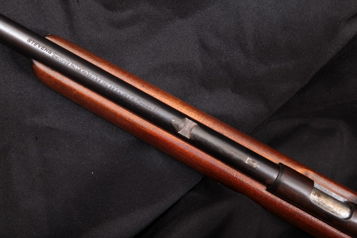 Stevens Model 56 Buckhorn Rifle, Blue 24" Bolt-Action Rifle, Mfd 1935 ...