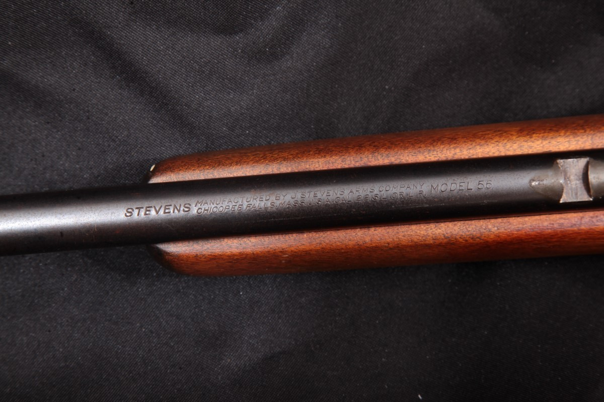 Stevens Model 56 Buckhorn Rifle, Blue 24" Bolt-Action Rifle, Mfd 1935 ...