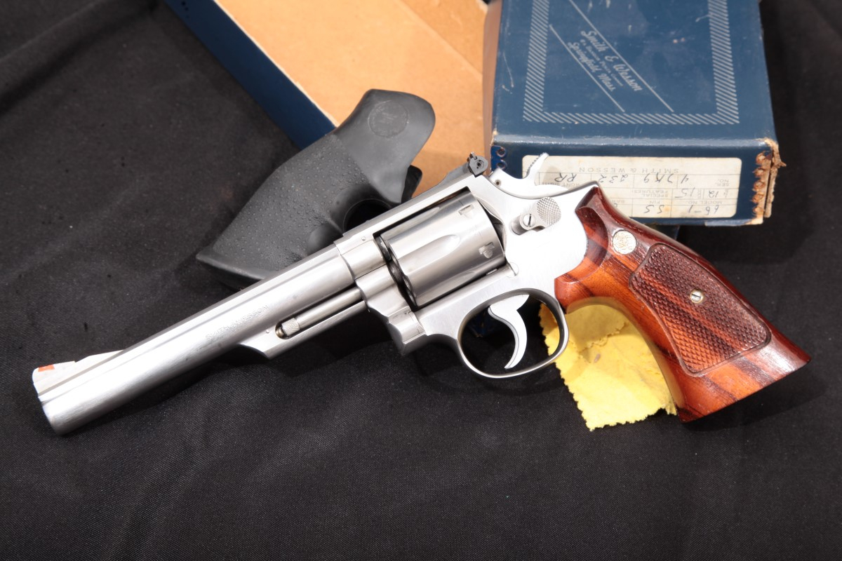 Smith & Wesson S&W Model 66-1 The .357 Combat Magnum, Stainless 6" 6 ...