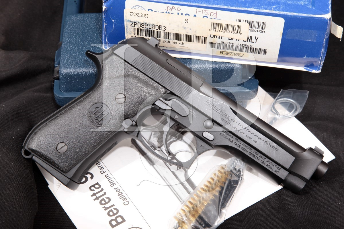 Beretta Model 92D 92-D Brigadier, Bruniton & Black 4.9