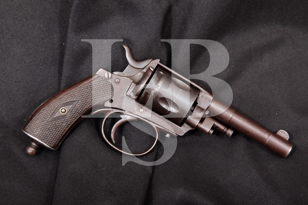 Belgian Pocket Revolver, Blue 3 1/8