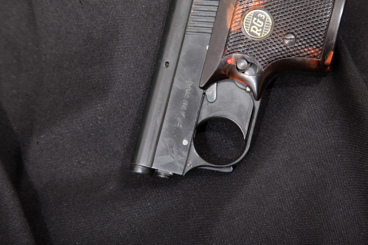 Rohm Rg3 6mm Flobert Blank-Firing Starter Pistol, Magazine & Box, Mfd ...