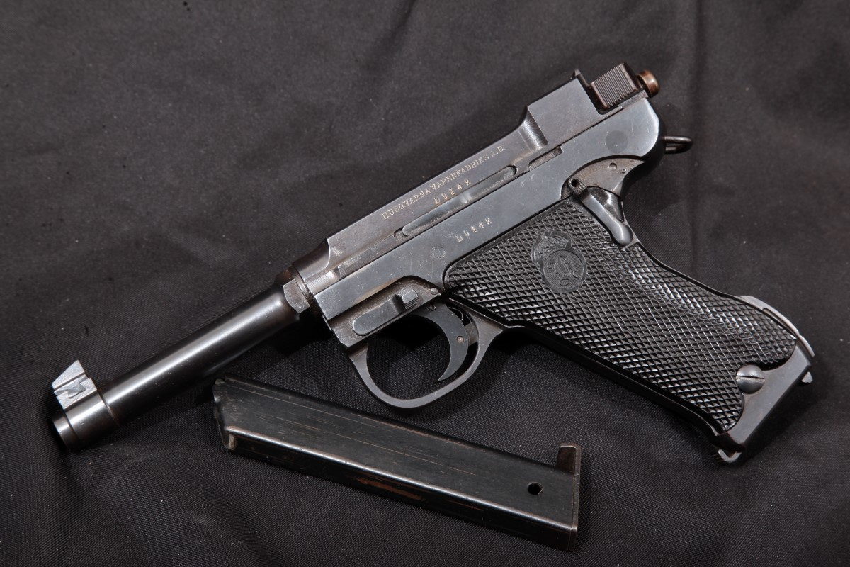 Danish Marked Swedish Husqvarna Lahti Model M40, Wwii, Blue, 4 5/8 Semi ...