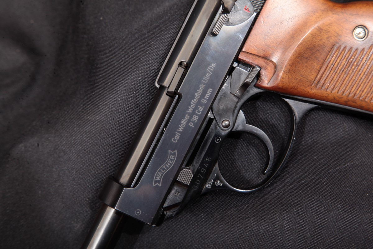 Walther Interarms Import Marked Post-War Model P38 P-38, Blue & Black 5 ...