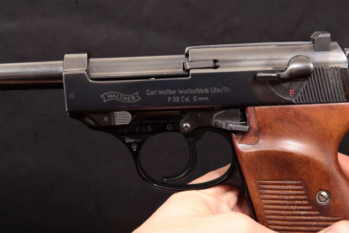 Walther Interarms Import Marked Post-War Model P38 P-38, Blue & Black 5 ...