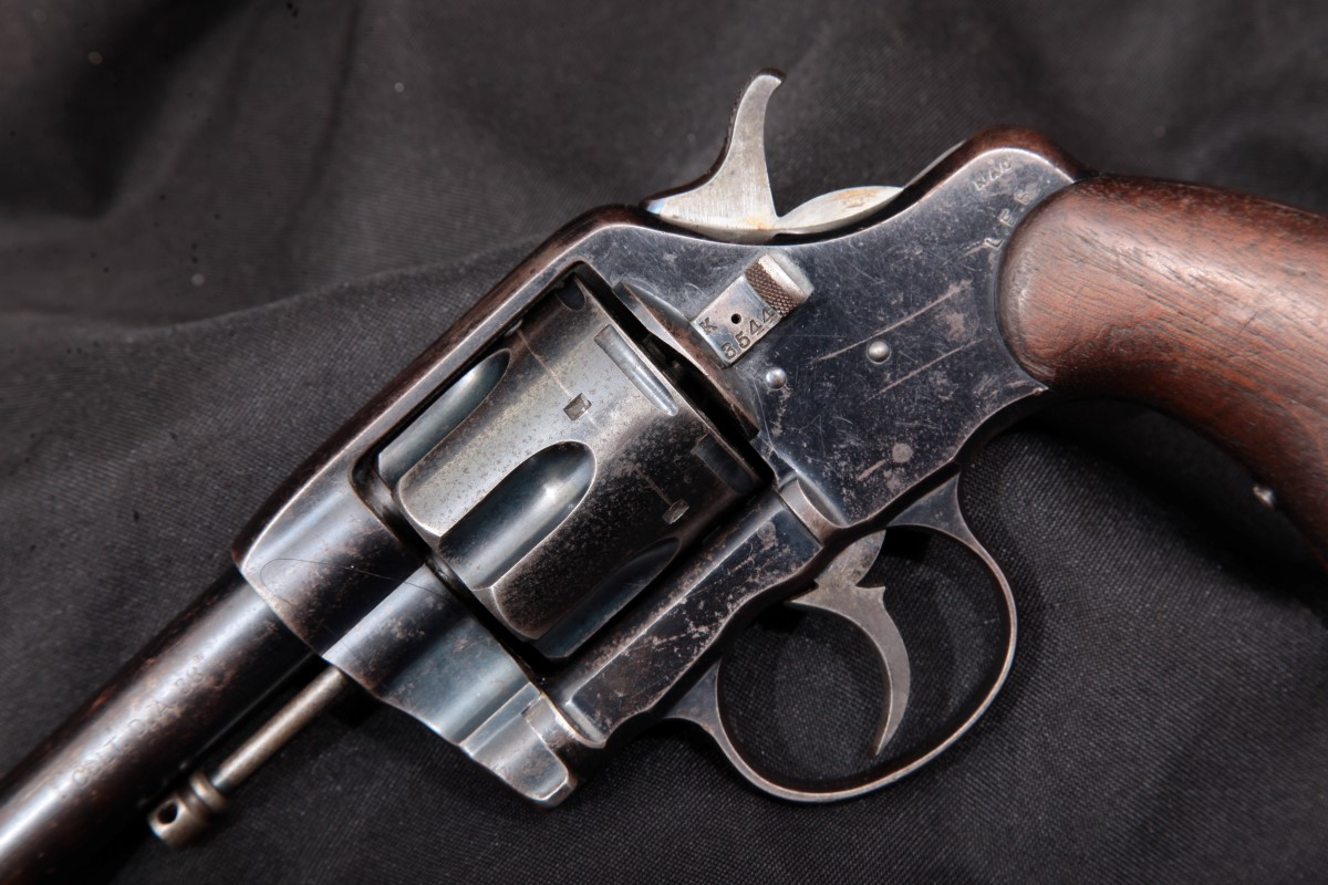 Colt U.S. Army Model 1894 Da 38 New Army, Blue 6" Sa/Da Double Action ...