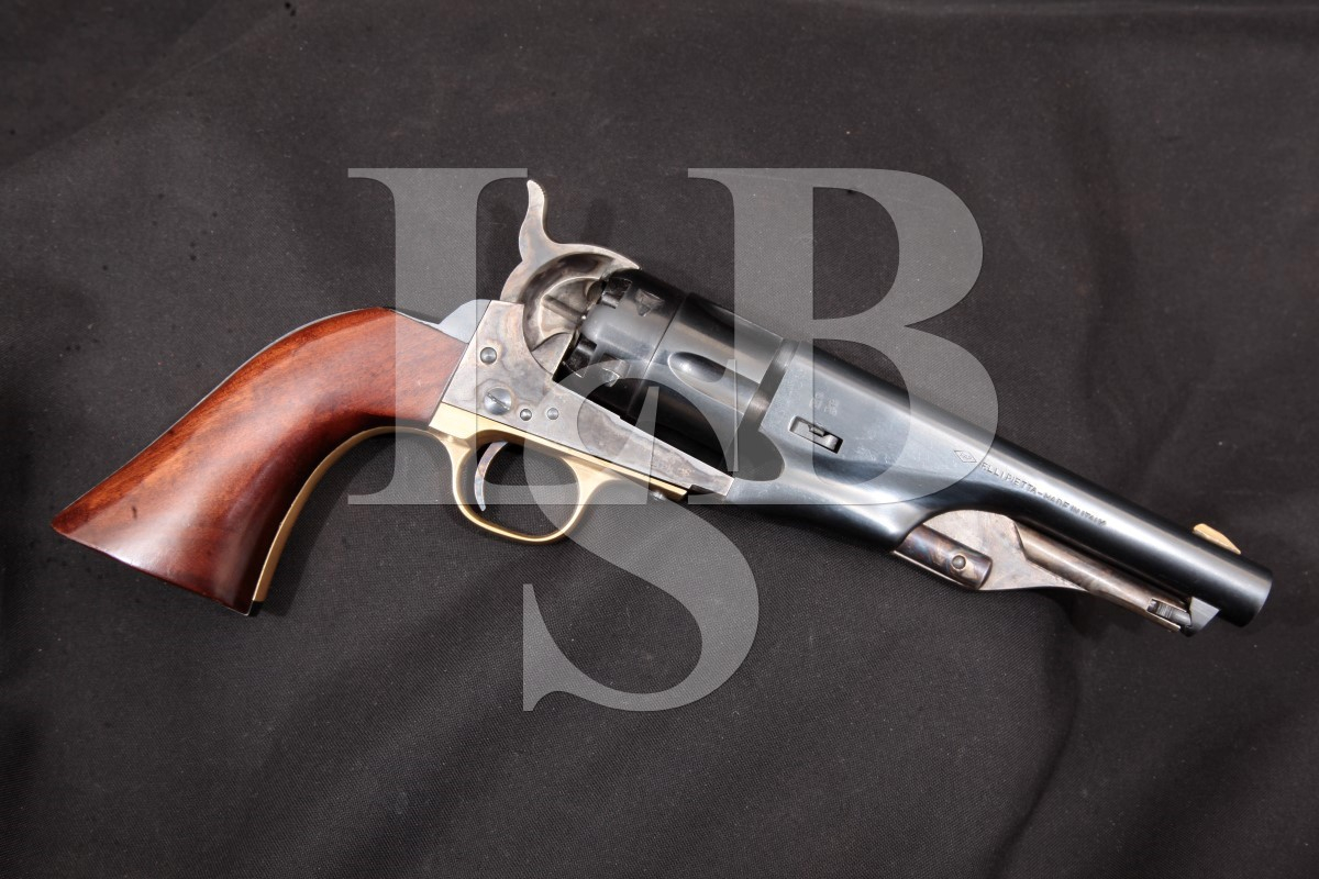 F.Lli Pietta Reproduction Model 1860, Blue & Brass 5 1/2" Sa Single ...
