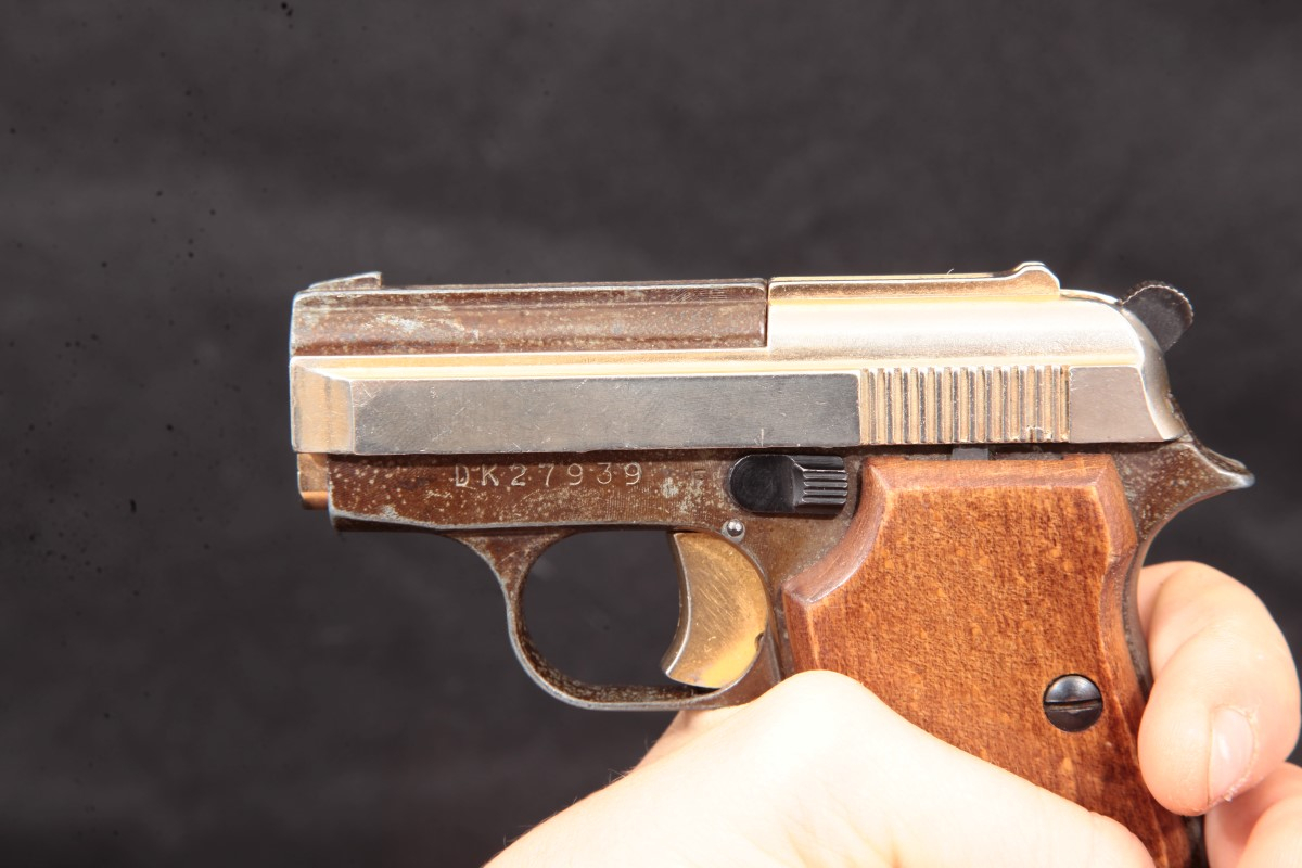 Fie Model E28, Brass & Blue 2 1/4" Single Action Semi-Automatic Pistol ...