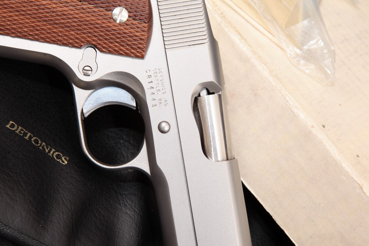 Detonics Combat Master Mk Vii, Matte Stainless 3 1/2" Single Action ...