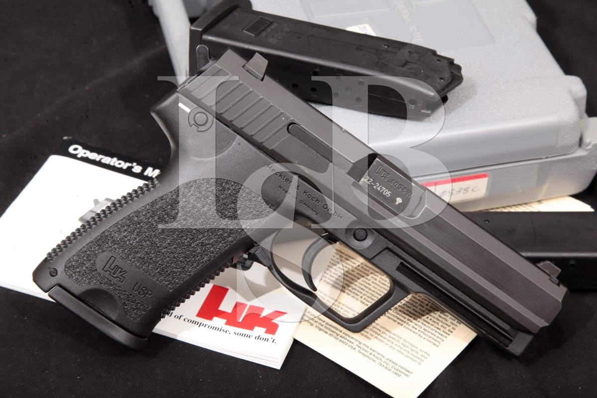 Heckler & Koch Hk H&K Model Usp 40, Black 4 1/16" Sa/Da Semi-Automatic ...