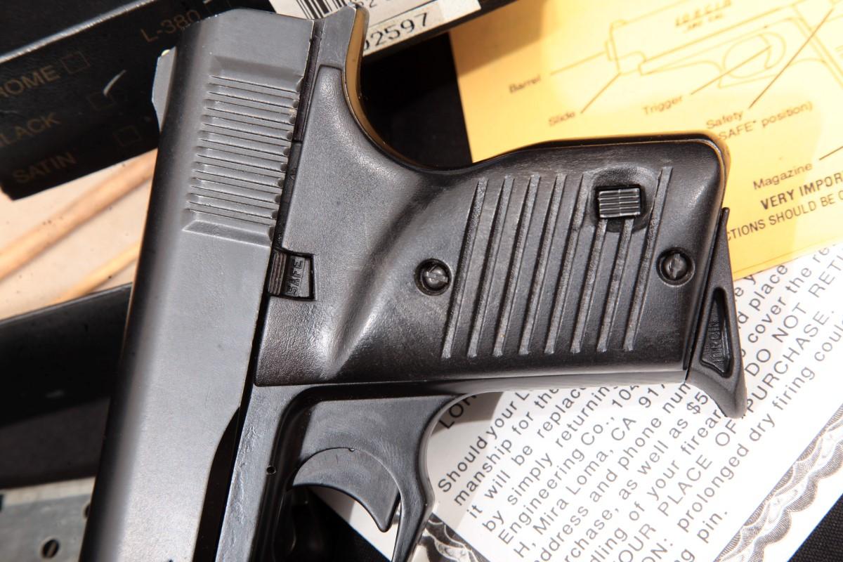 Lorcin Model L380, Black 3 1/2" Blowback Semi-Automatic Pistol, Box ...