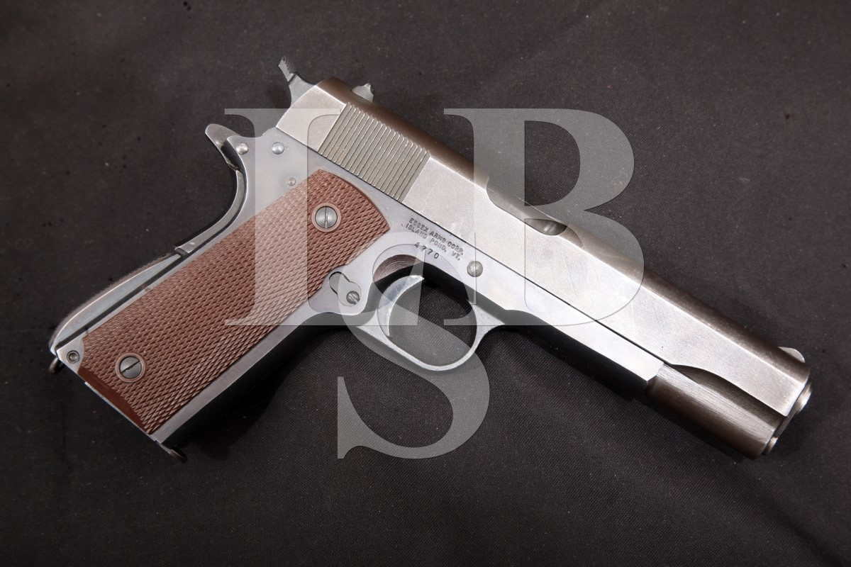 Essex Arms Corp. Ithaca Slide 1911, Blue 5" Single Action Semi ...