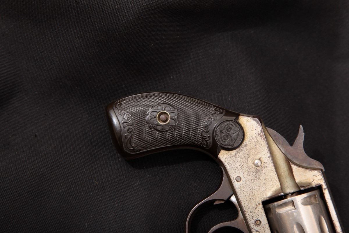 Iver Johnson Model 1900 Double Action Small Frame, Nickel 2 1/4" 7-Shot ...