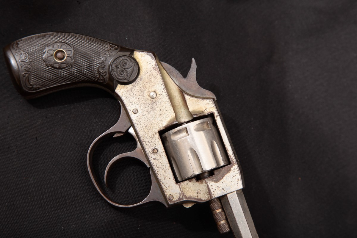 Iver Johnson Model 1900 Double Action Small Frame, Nickel 2 1/4" 7-Shot ...