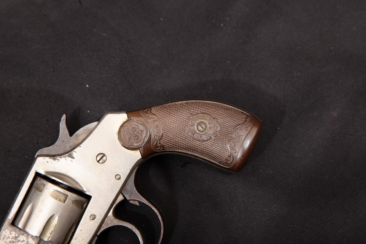 Iver Johnson Model 1900 Double Action Small Frame, Nickel 2 1/4" 7-Shot ...